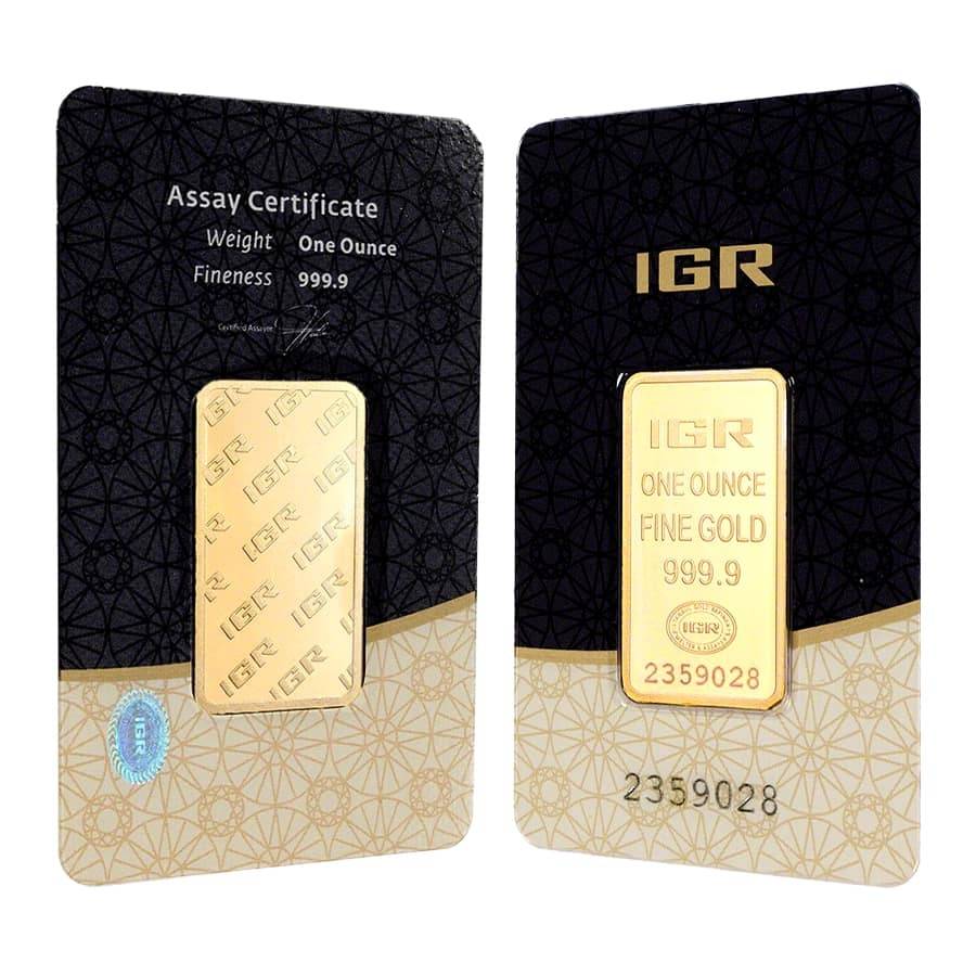 1 oz Istanbul Gold Refinery (IGR) Bar .9999 Fine (In Assay) - Metro Bullion